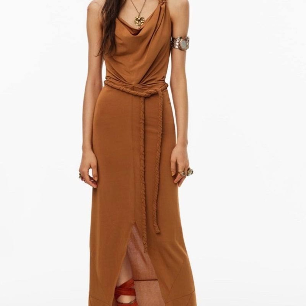 Zara Limited Edition Ruched Dress - Gem